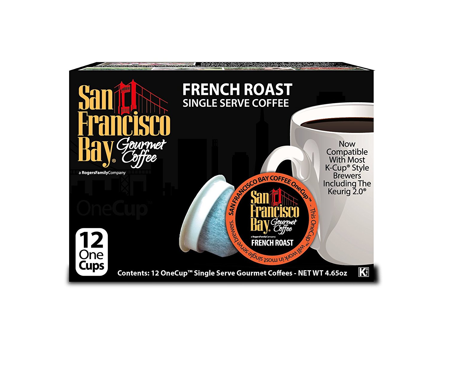 San Francisco Bay OneCup, French Roast, 80 Single Serve Coffees N4 free ...