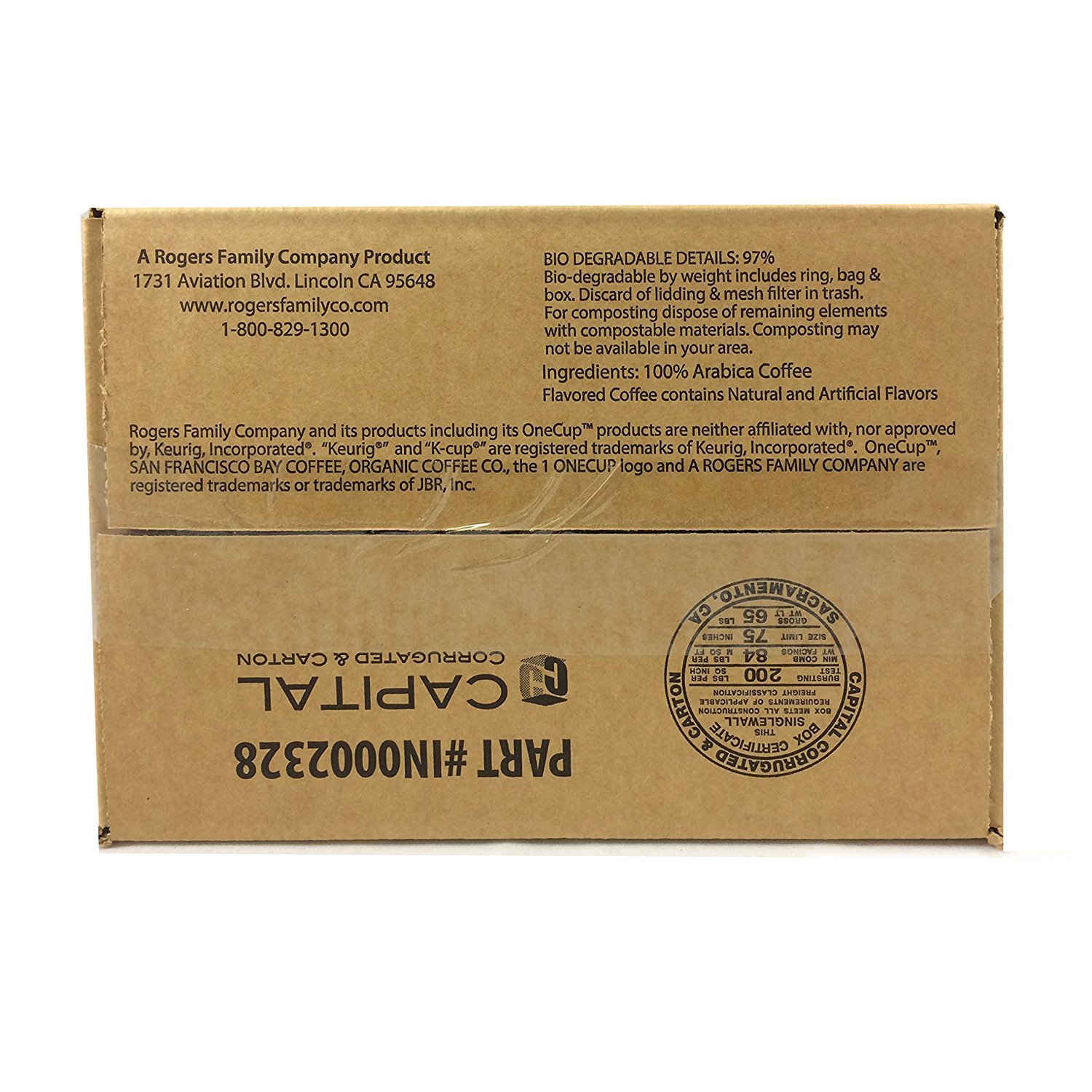 San Francisco Bay OneCup, French Roast, 80 Single Serve Coffees N14 ...