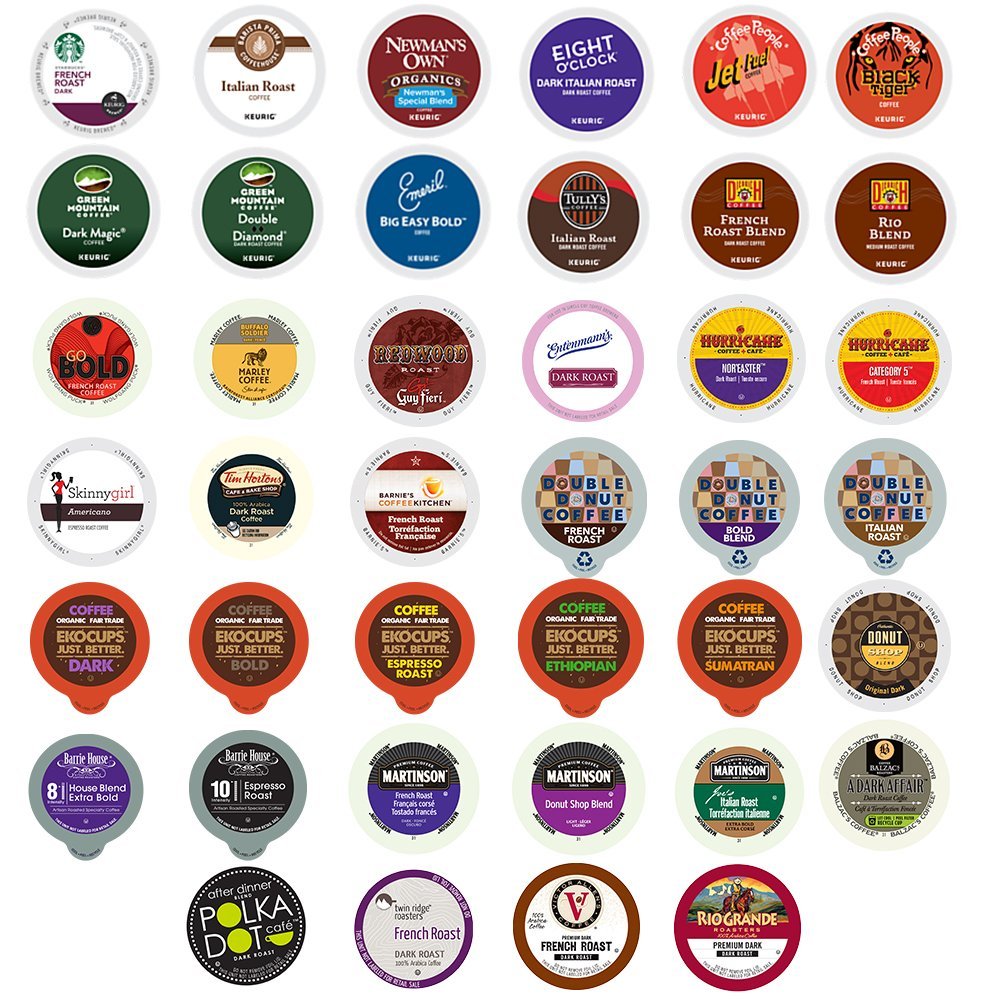 Custom Variety Pack Bold Coffee Single Serve Cups for Keurig K Cup ...