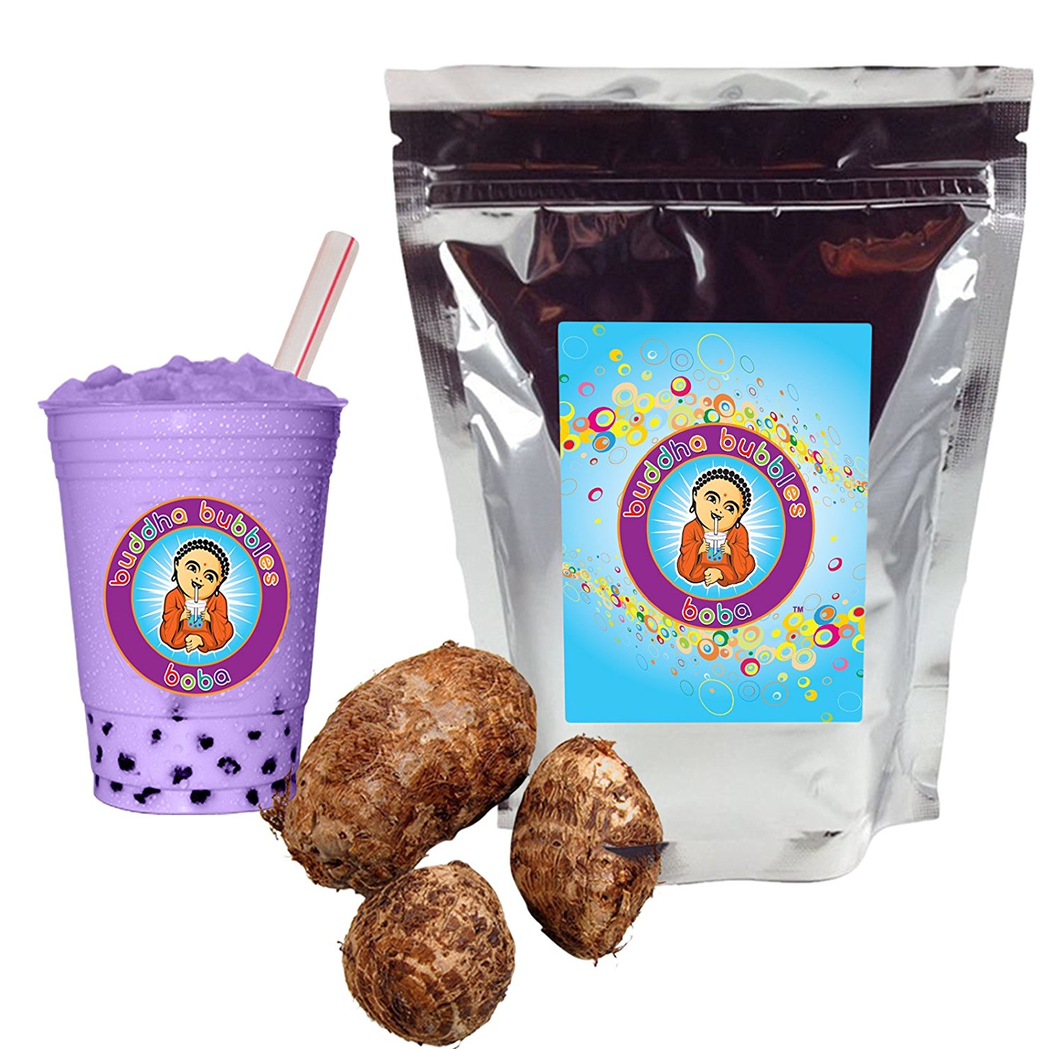 Taro Boba / Bubble Tea Powder By Buddha Bubbles Boba 10 Ounces (283 ...