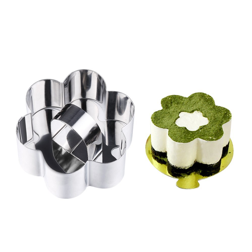 Cake Baking Mold , Vangoddy Stainless Steel Pastry Mould with Press ...