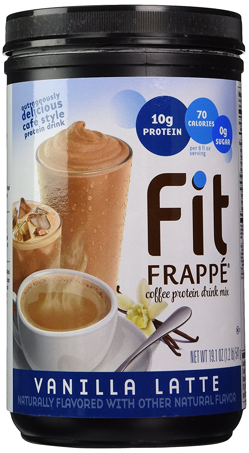 Fit Frappe Protein Drink Mix, Vanilla Latte, 19.1 Ounce free image download