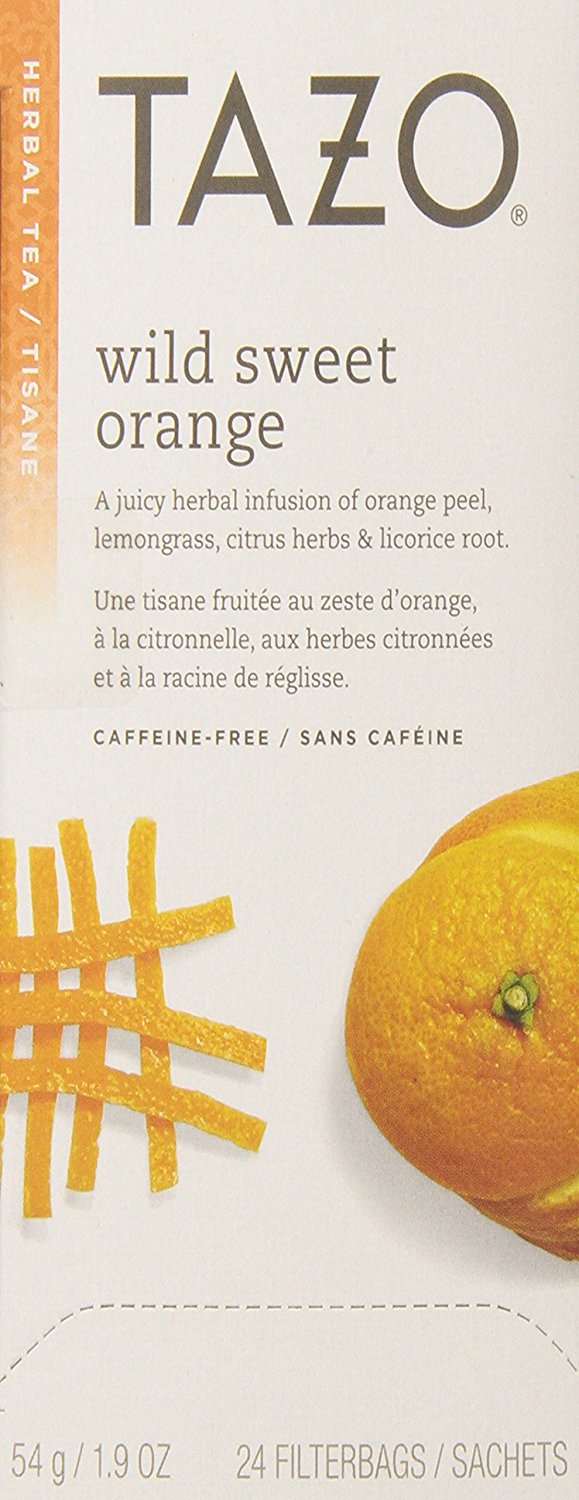 Tazo Wild Sweet Orange Filter Bag Tea, 24-Count Packages (Pack of 6) N3 ...