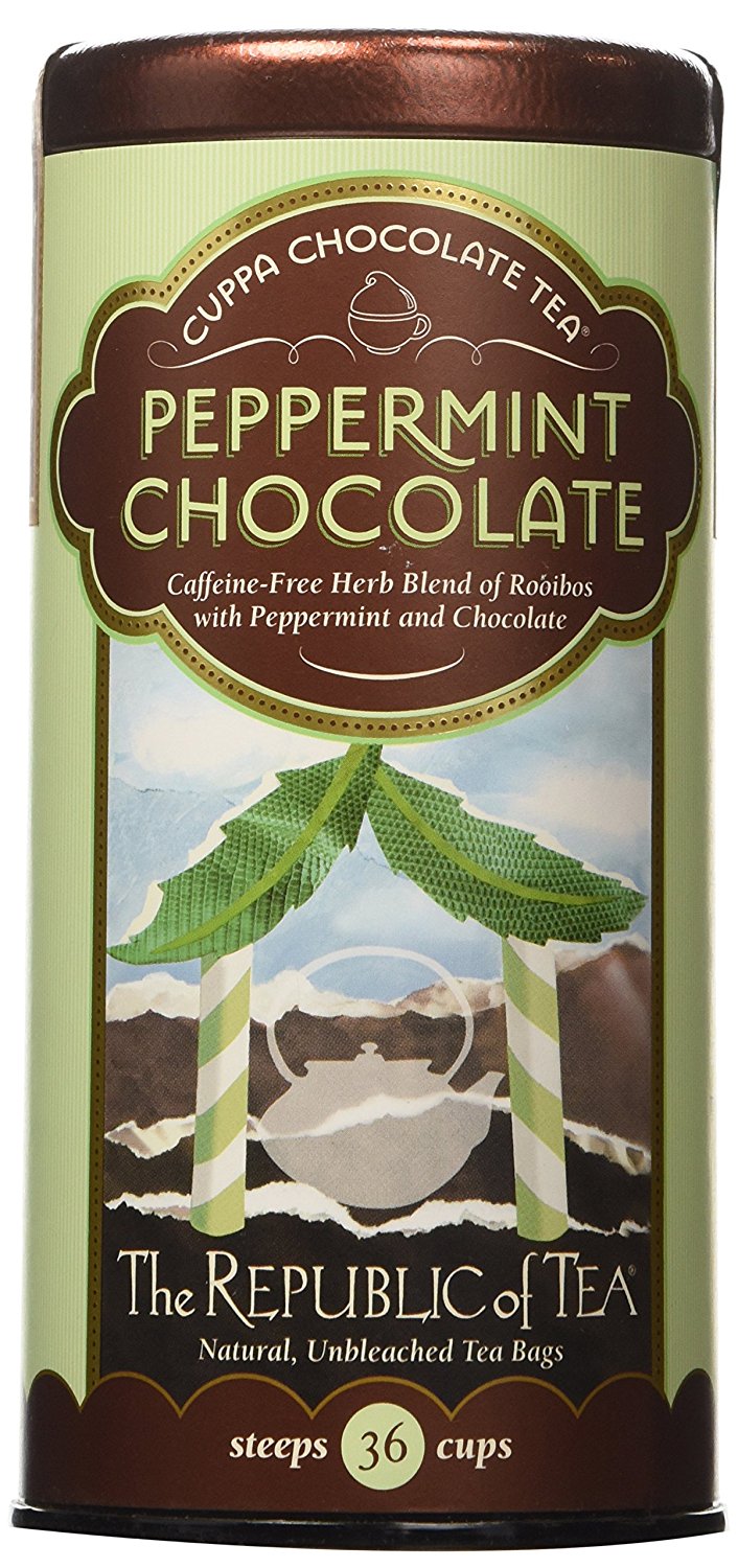 The Republic Of Tea Peppermint Cuppa Chocolate Tea, 36 Tea Bags ...