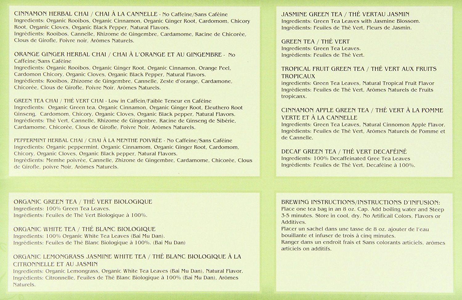 Uncle Lee's Tea, Assorted Tea, 60-Count Bamboo Box N2 free image download