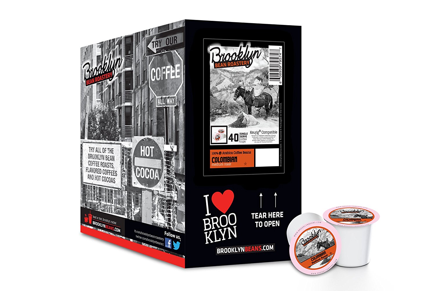 Brooklyn Beans Assorted Variety Pack Single-Cup Coffee for Keurig K-Cup ...