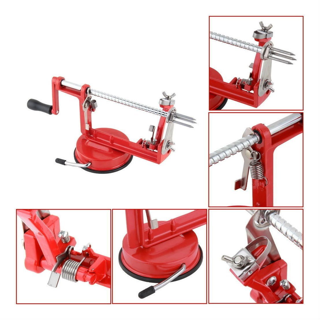 3 in 1 Apple Slinky Machine Peeler Corer Fruit Cutter Slicer Kitchen ...