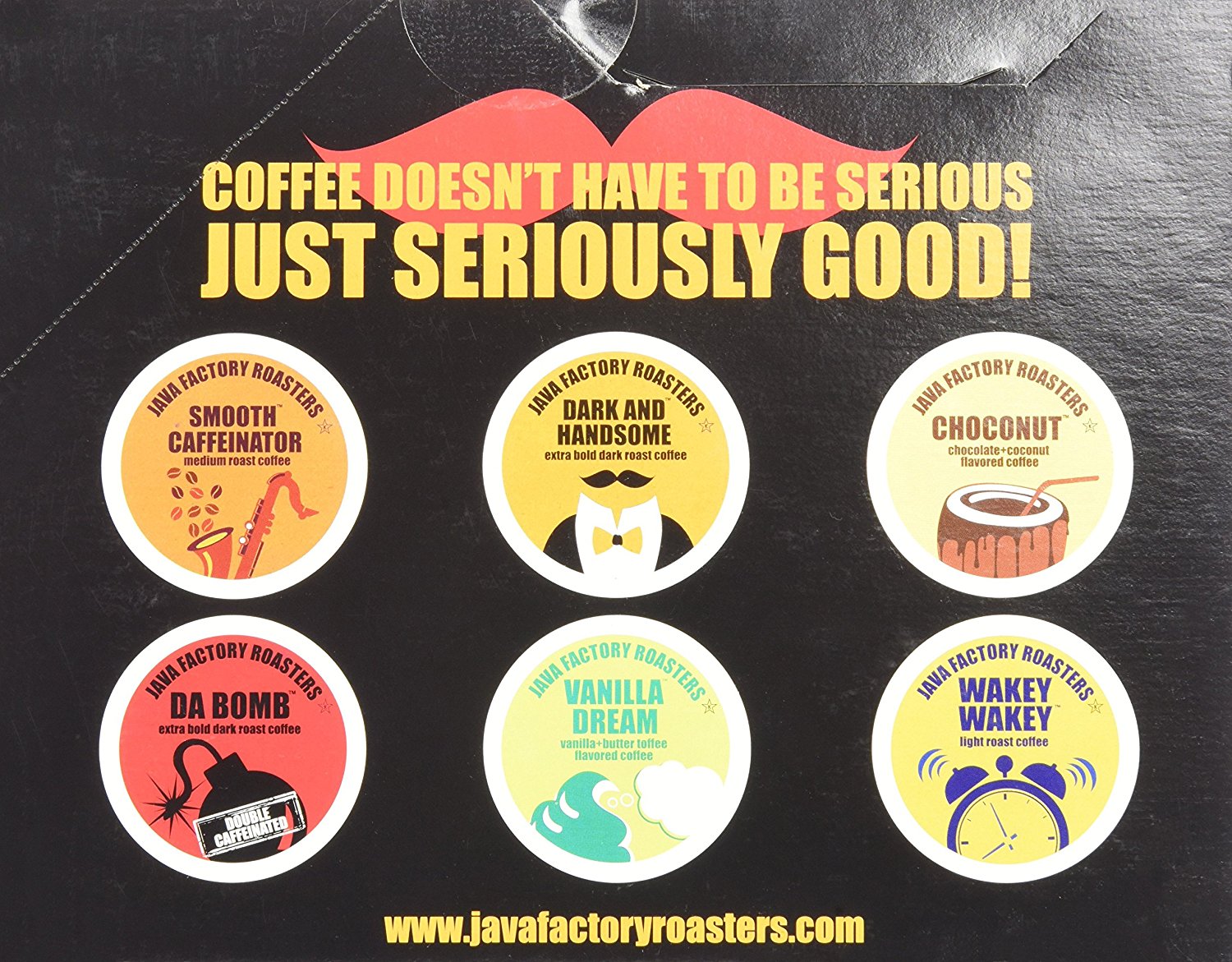 Java Factory Variety Pack Single-cup Coffee for Keurig K-Cup Brewers ...