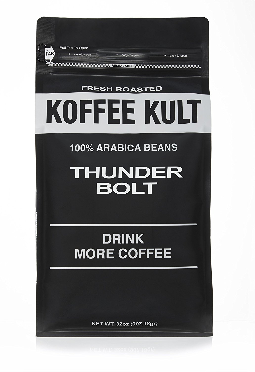 Thunder Bolt Whole Bean Coffee 2 pound Colombian - Ideal for French ...
