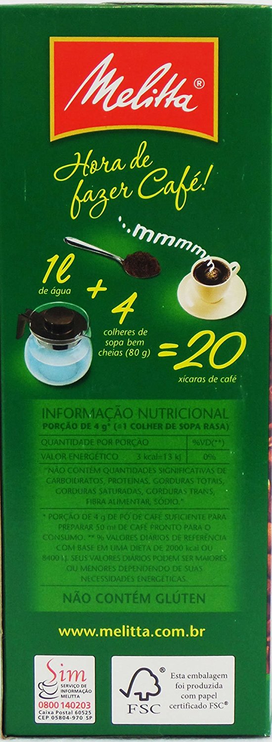 Melitta Traditional Coffee - Café Melitta Tradicional - 500g N3 free ...