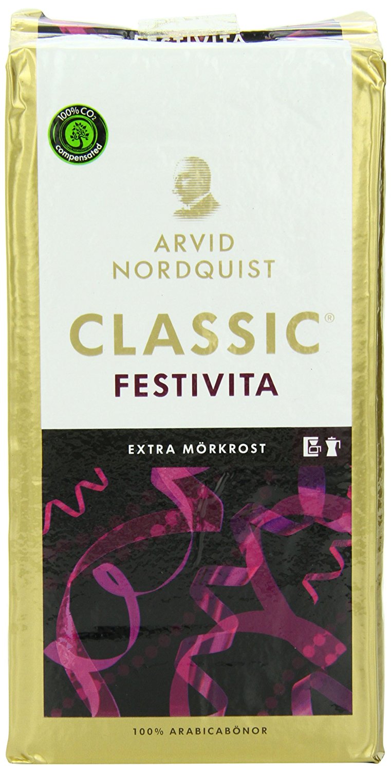 Arvid Norquist Classic Coffee, Mellanrost (Medium Roast), 17.6 Ounce N3 ...