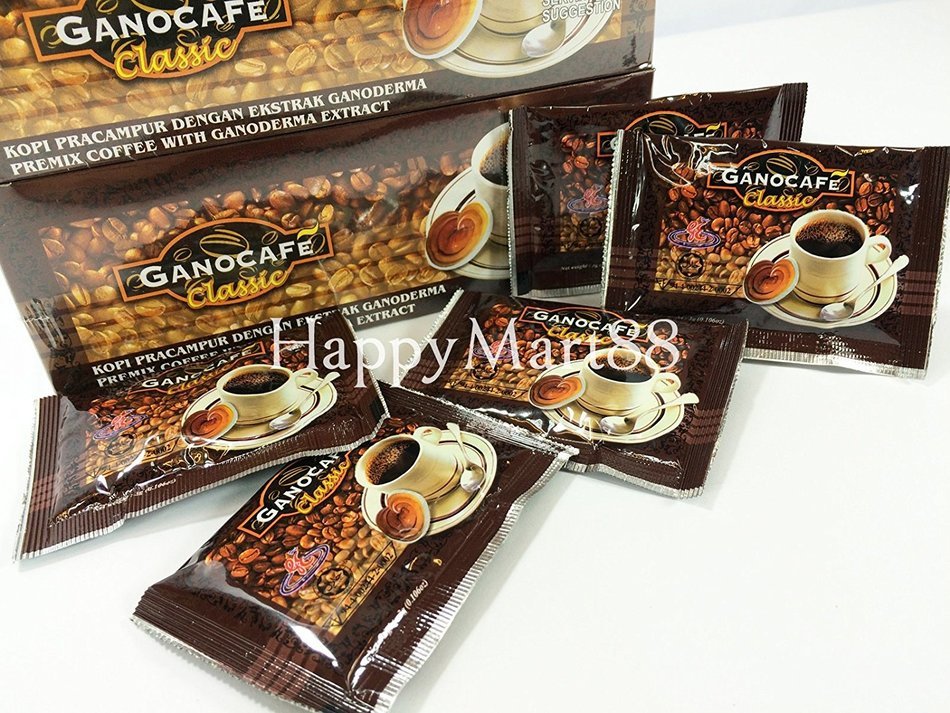 5 Boxes - Ganocafe Classic Black Coffee (150 Packets) with Ganoderma ...