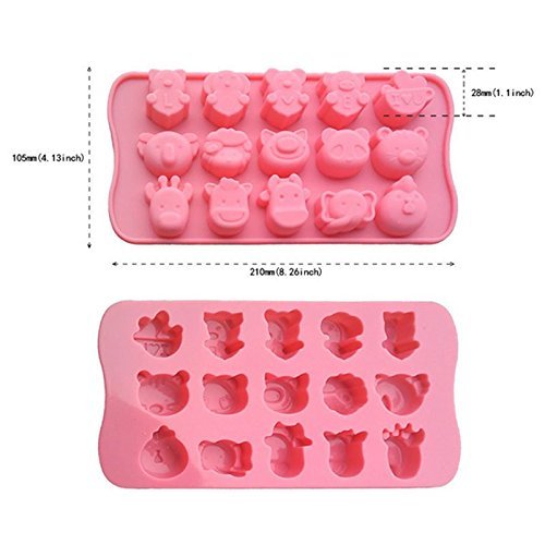 Silicone Mold 15-Hole LOVE Cartoon Cake Mold / Chocolate Mold free ...
