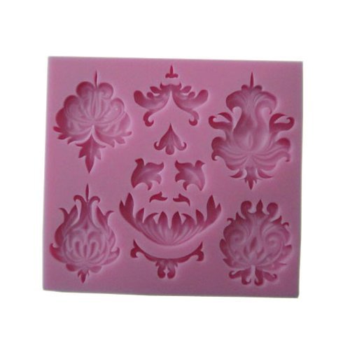 Palace Reliefs Flame Collection Fondant Mold Silicone Sugar Craft Molds ...