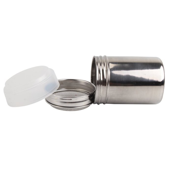 Kitchen Stainless Steel baking Mesh Shaker Icing Sugar Powder Cocoa ...