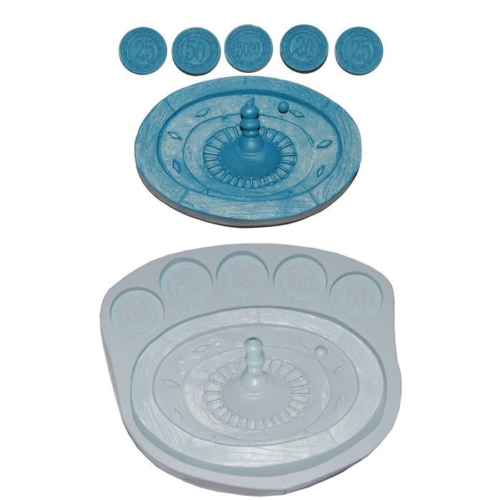 Silicone Molds Wheel of Fortune Cake Decorating Gumpaste Supply M4466 ...