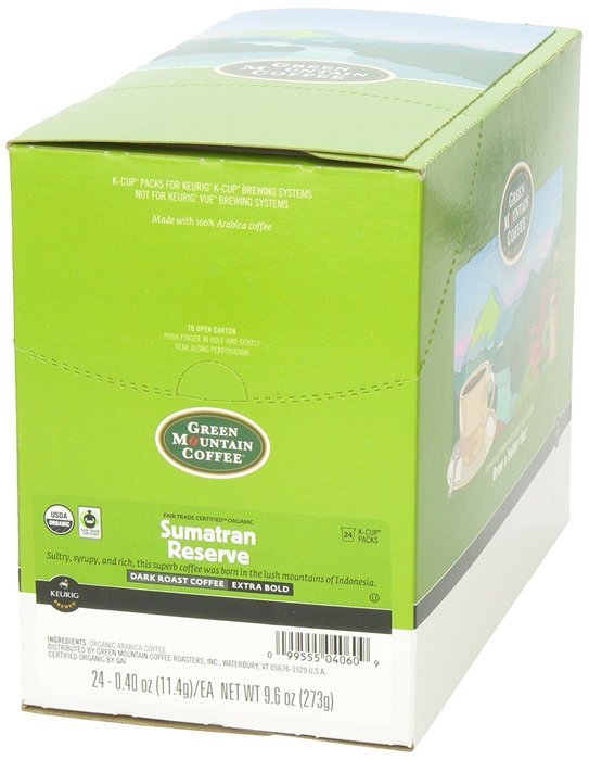 Green Mountain Coffee Fair Trade Organic Sumatran Reserve, K-Cup ...