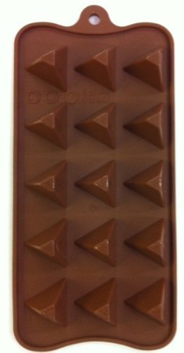 NY Cake Pyramid Shape Silicone Chocolate Mold, 15 Cavities N2 free ...