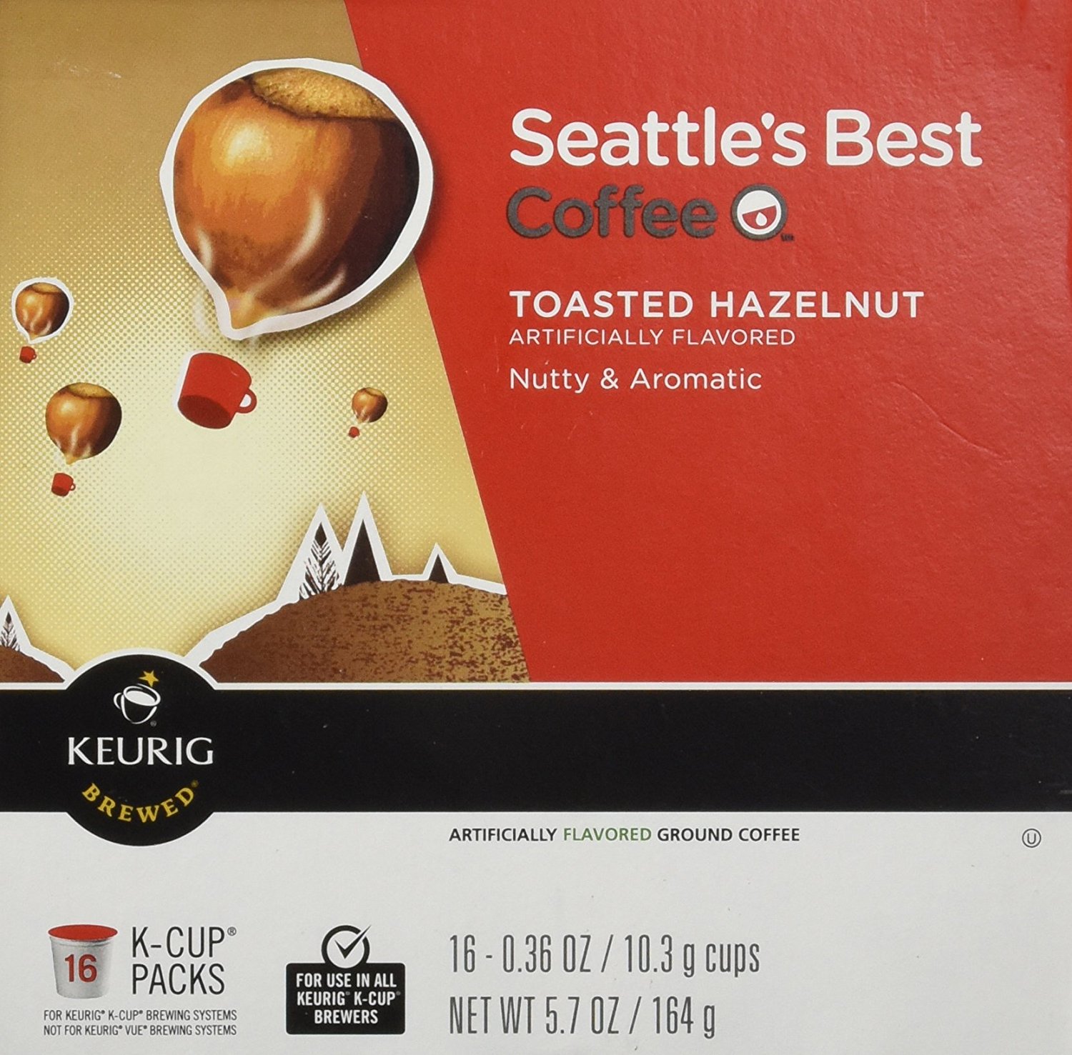 Seattle's Best Coffee Toasted Hazelnut K-cup 16 Packs free image download