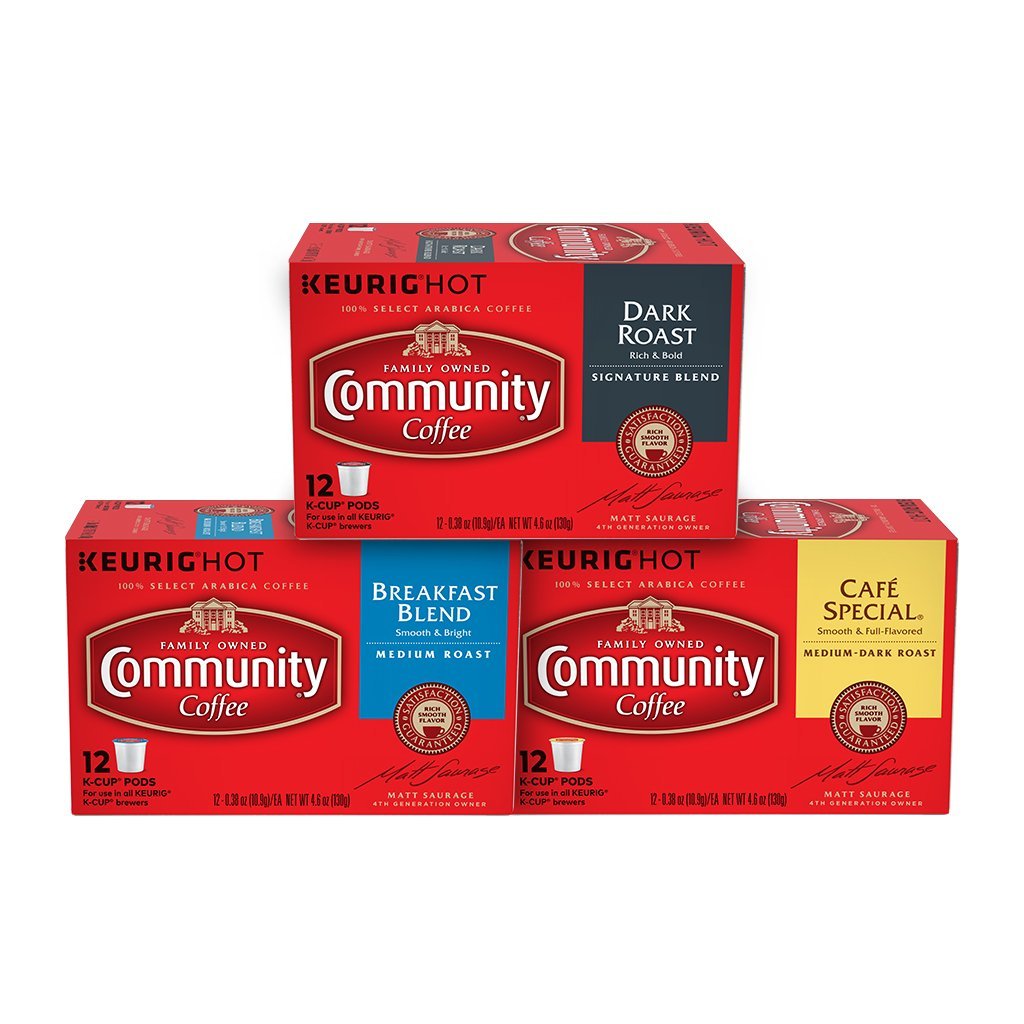 Community Coffee K-Cup Pods, Dark Roast, 12 Count (Pack of 3) N9 free ...