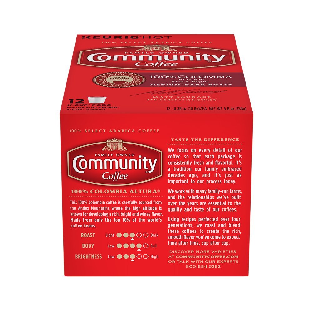 Community Coffee K-Cup Pods, Dark Roast, 12 Count (Pack of 3) N32 free ...