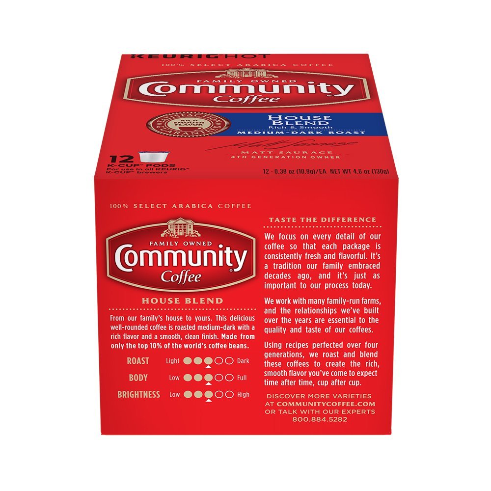 Community Coffee K-Cup Pods, Dark Roast, 12 Count (Pack of 3) N36 free ...