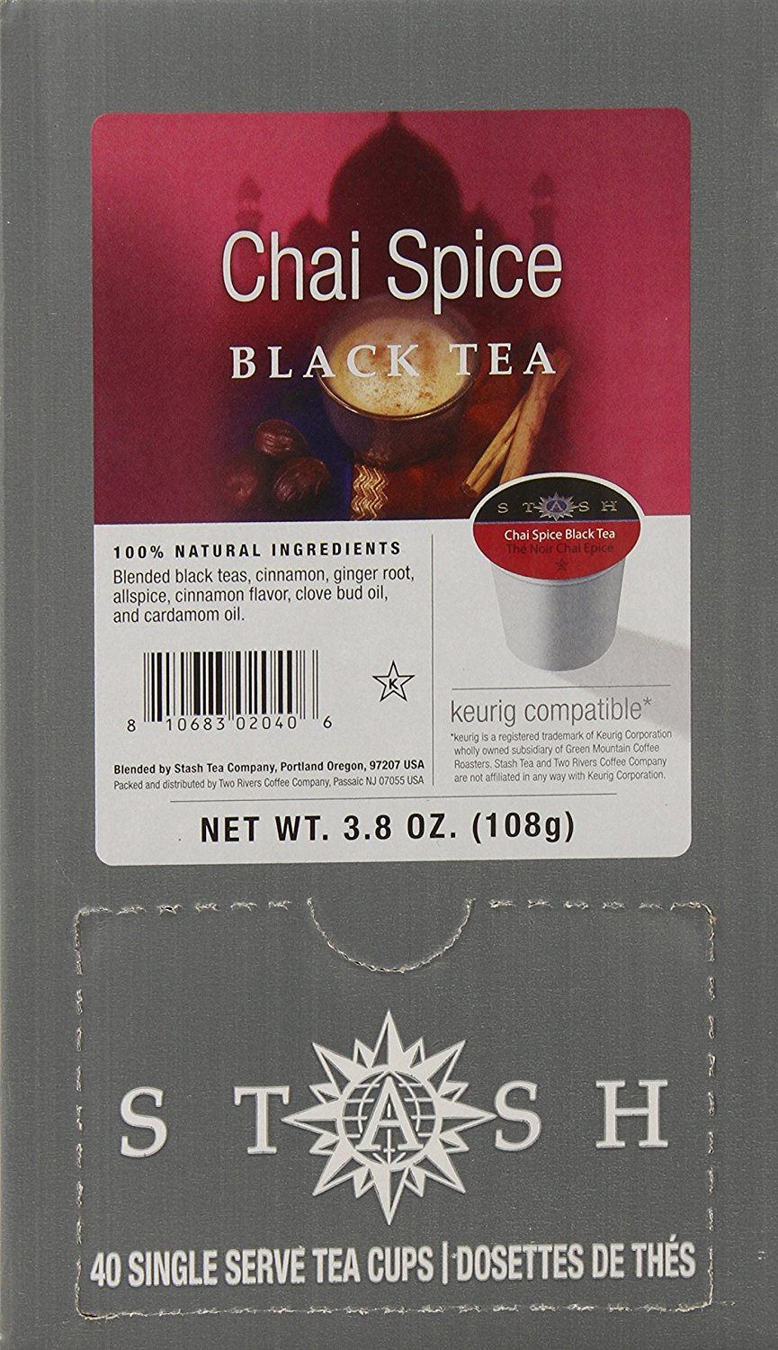 Stash Tea Mango Passionfruit Single-Cup Tea for Keurig K-Cup Brewers ...