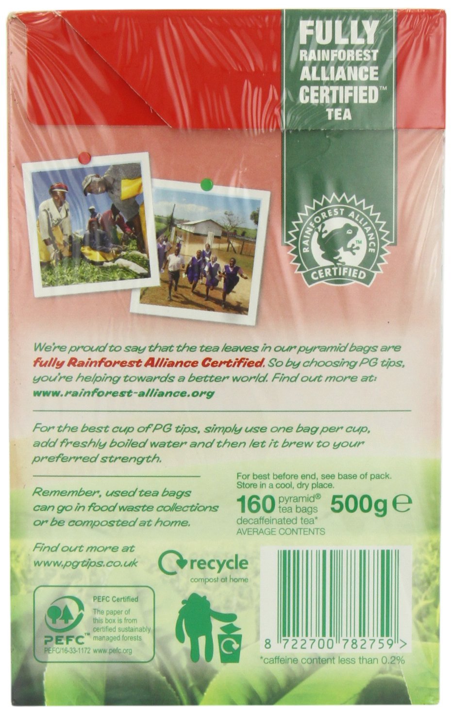 PG Tips Pyramid Decaf 160 Tea Bags 500g N3 free image download