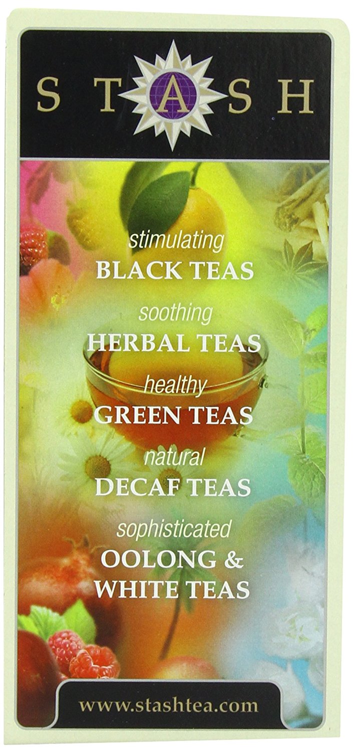 Stash Tea Lemon Ginger Herbal Tea, 30 Count Tea Bags in Foil (Pack of 6 ...