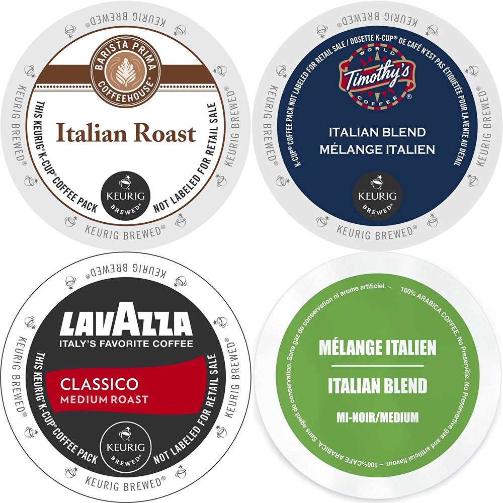 Italian Roast K-Cup Coffee 96 Count Variety Pack - Barista Prima ...