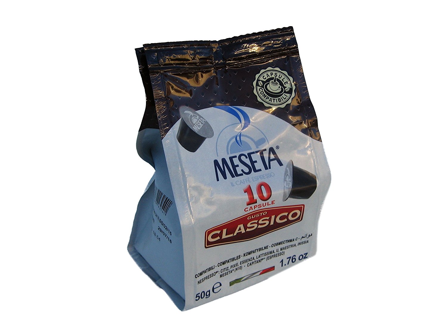 Nespresso Compatible 100 Classico Meseta Capsules Italian Espresso ...