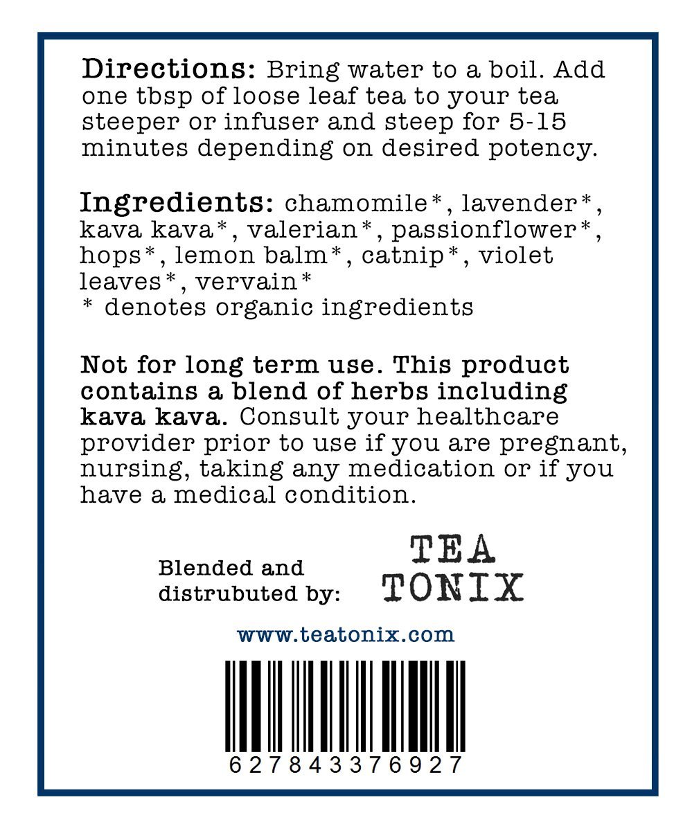 BE SLEEPY Relaxing Bedtime Tea with Valerian, Kava Root, Chamomile, and ...