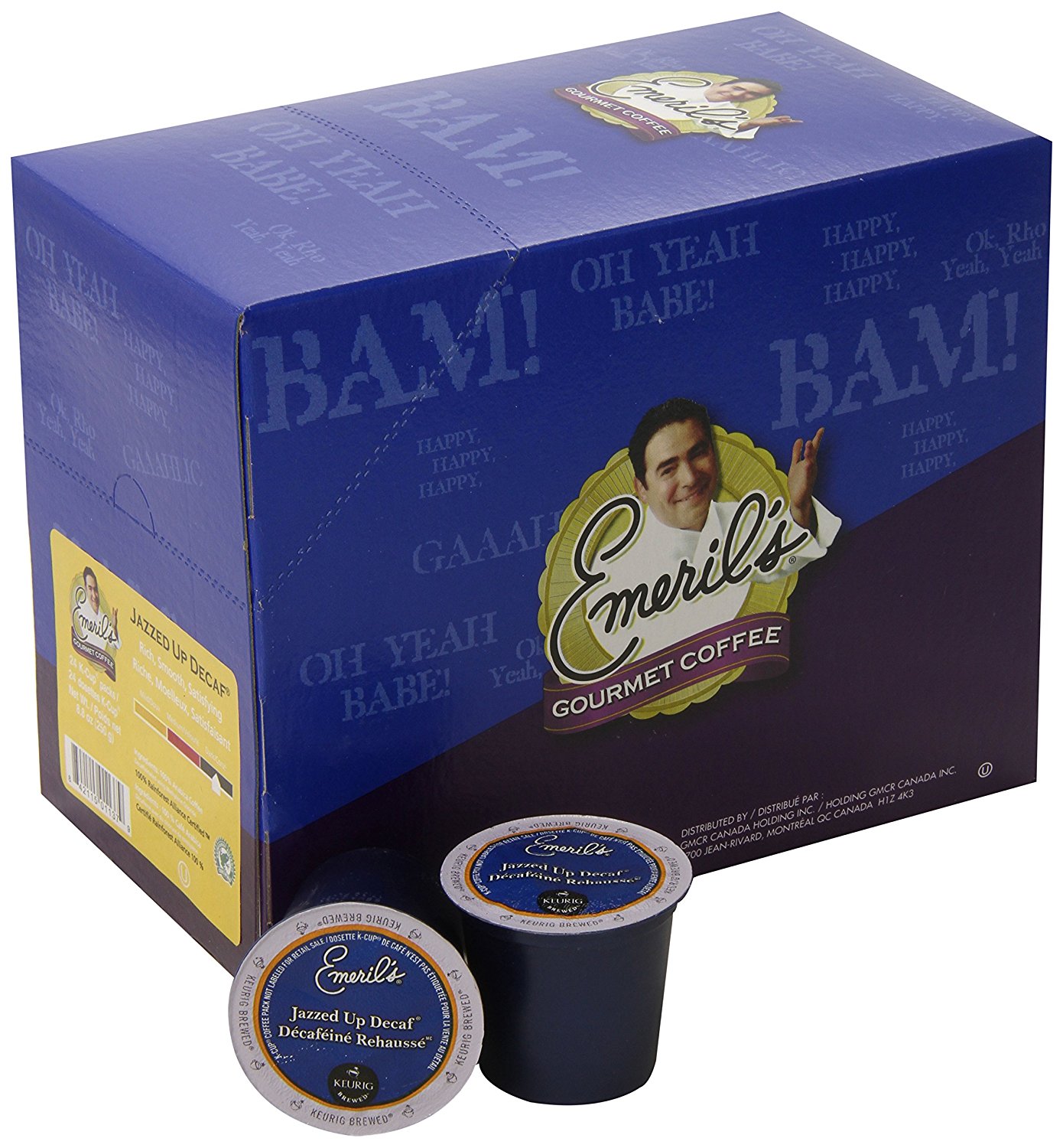 Emeril's Jazzed Up Decaf Coffee, K-Cup Portion Pack for Keurig Brewers ...