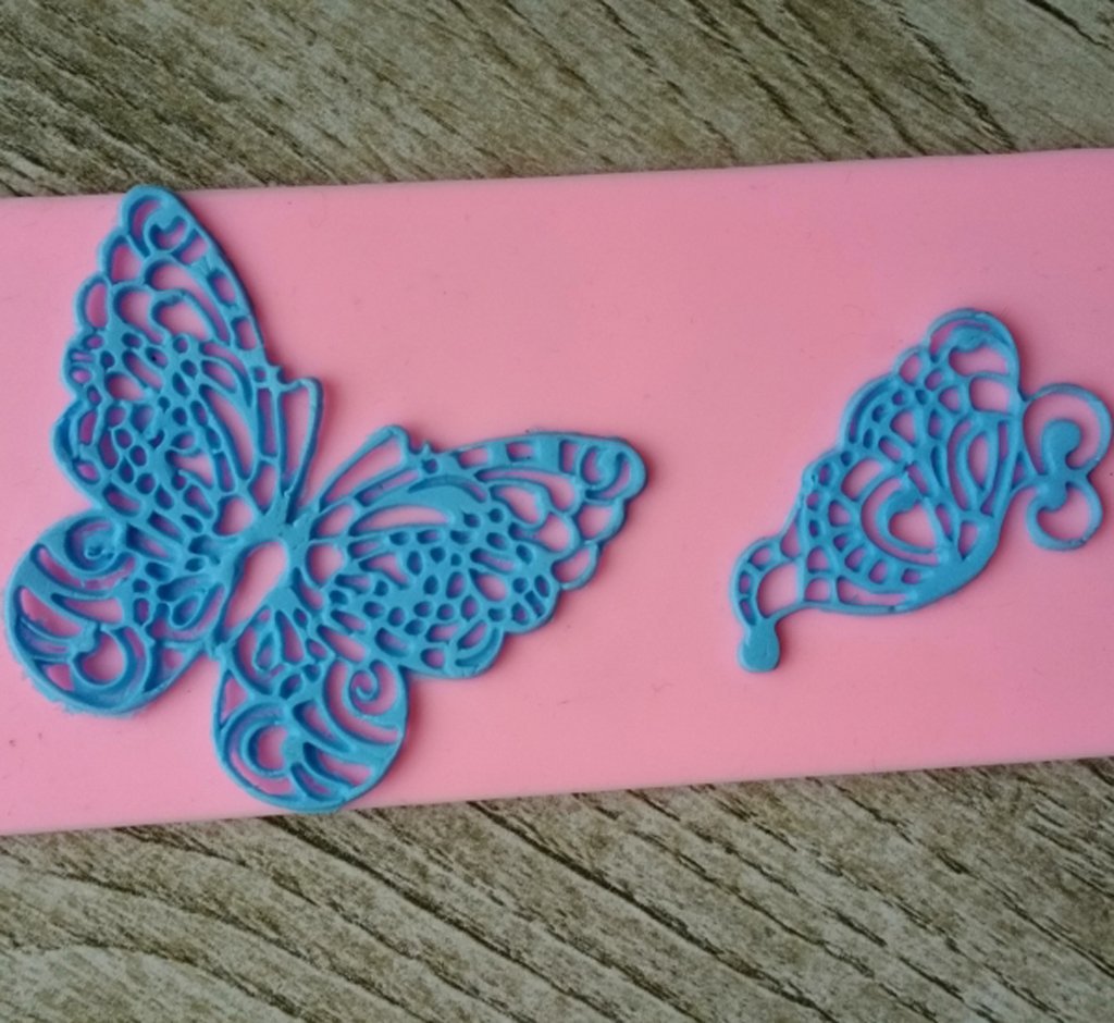 Butterfly Shape Silicone Mold Lace Cake Molds Fondant Tools Forma De ...
