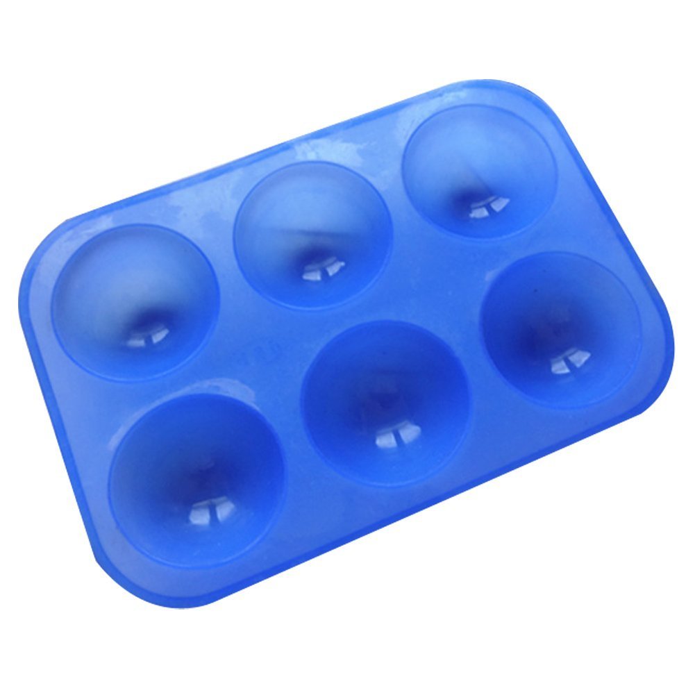 Wocuz 6 And a Half Hole Ball Silicone Mold, Cake Mold, Soap Mold, Jelly ...