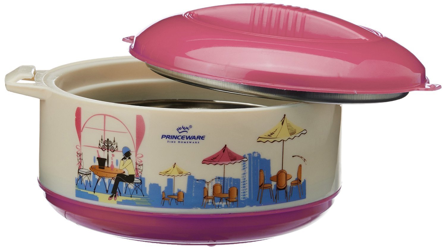 Princeware Elite Plastic Casserole Set, 4-Pieces, Pink N2 free image ...