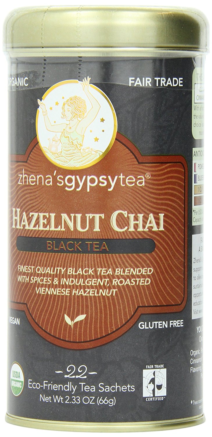 Zhena's Gypsy Chai Black Tea, Hazelnut, 1.54 Oz, 22 Count free image ...