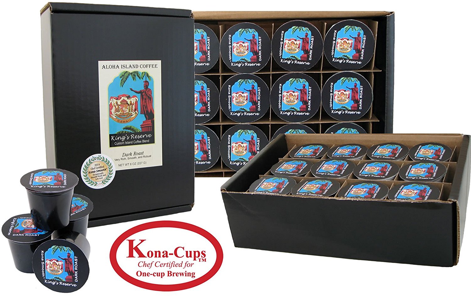 Keurig 2.0, 100% Kona Coffee K-cups, Private Reserve Diamond Pure Kona ...