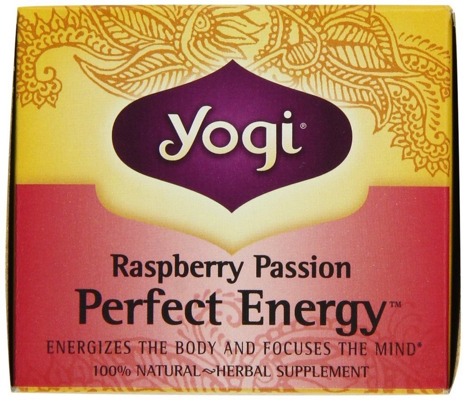 Yogi Raspberry Passion Perfect Energy, 1.27 Ounce Package (16 tea bags ...
