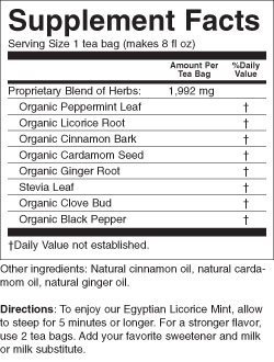 Twilight Egyptian Licorice Mint Tea (Organic) Yogi Teas 16 Bag N3 free ...