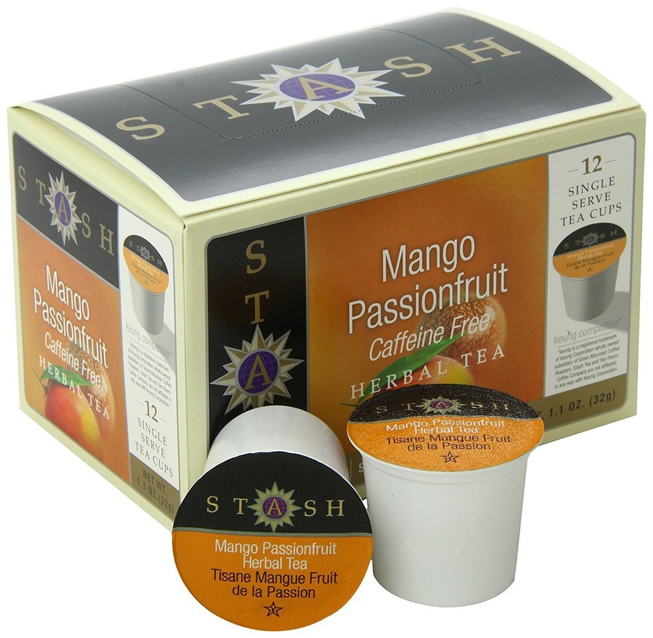 Stash Tea Mango Passionfruit Single-Cup Tea for Keurig K-Cup Brewers ...