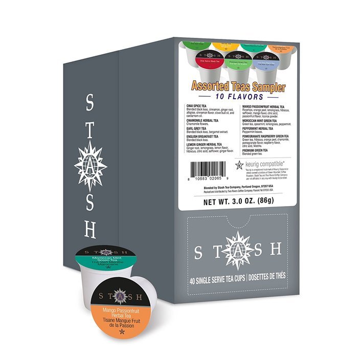Stash Tea Mango Passionfruit Single-Cup Tea for Keurig K-Cup Brewers ...