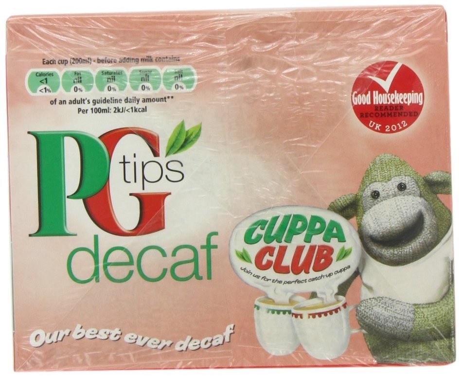 PG Tips Pyramid Decaf 160 Tea Bags 500g N4 free image download