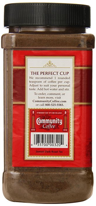 Community Coffee and Chicory Instant Coffee 7-Ounce Jars (Pack of 4) N9 ...