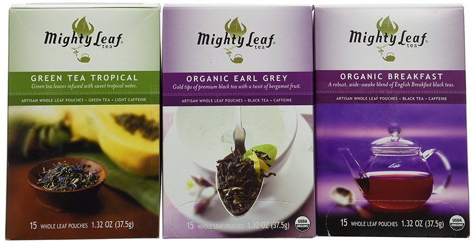 Mighty Leaf Tea Variety Pack (Pack of 3) 1-Mighty Leaf Tea Organic Earl ...