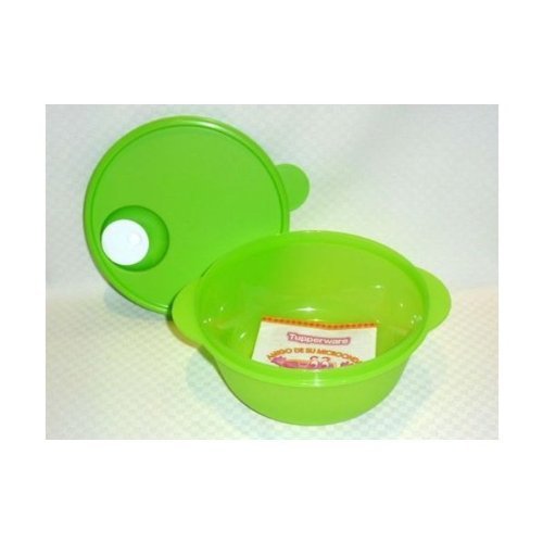 Tupperware Crystalwave 6.25 Cup Microwave Bowl Vented. Green N2 free ...