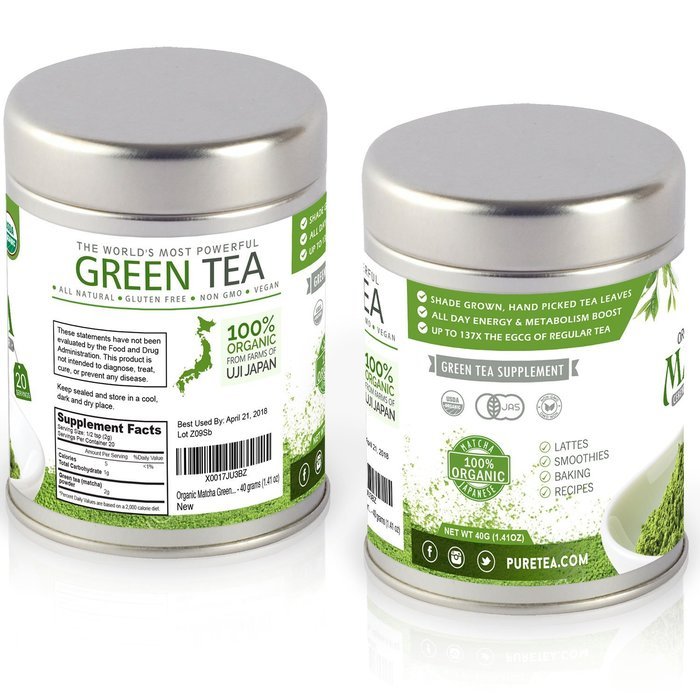 Matcha Green Tea Powder [USDA Organic] Ceremonial Grade Premium ...