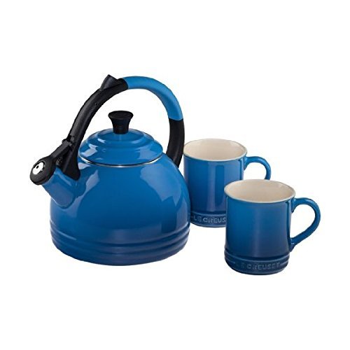 Le Creuset Peruh 1.7qt Tea Kettle & Mug - Marseille free image download