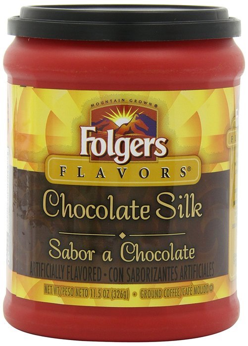 Folgers Flavors Chocolate Silk Ground Coffee, 11.5-Ounces (Pack of 6 ...