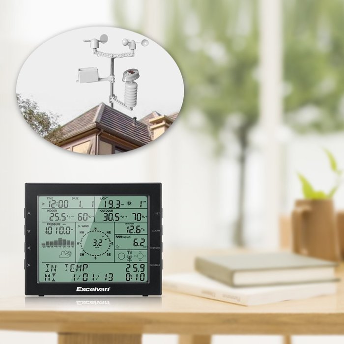 Excelvan Professional Wireless Weather Station Wifi Internet Upload ...